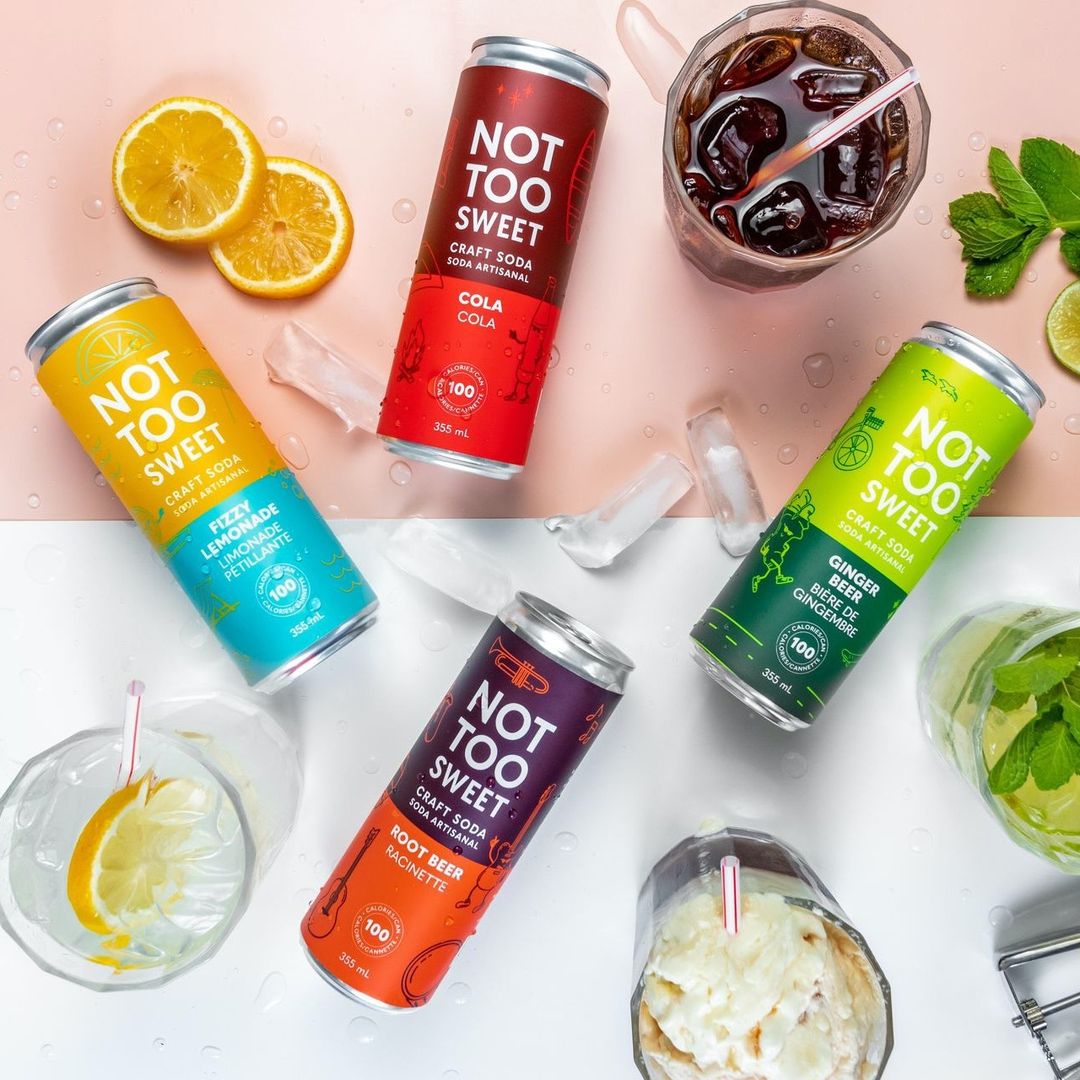 Not Too Sweet Craft Sodas – Moody Ales & Co